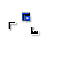 Simple Minimal Right-Angle Cursors