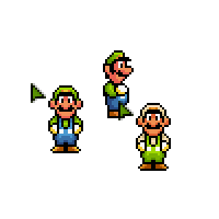 Super Mario Bros. (SNES) Big Luigi Cursors