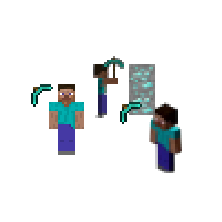 Steve (Minecraft) demo Cursors