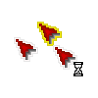 Terraria Red Color White Background Cursors