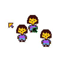 The Human - Undertale Cursors