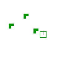 Tiny green Cursors