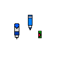 uncommon pens and plastic Cursors