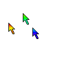 Tropical+Gradient Pointers Cursors