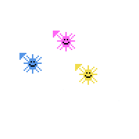 Virus and bacteria cells Cursors