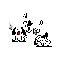 White dog Cursors