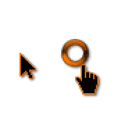 Windows 7 Black-Orange Cursors