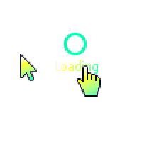 Windows 7 Yellow-Green-Cyan Cursors