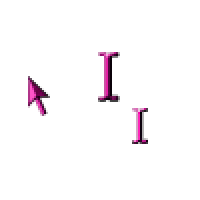 Windows XP 3D Pink Edit Cursors