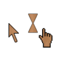 Wood Texture Cursors