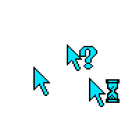 Windows XP Cyan Cursors