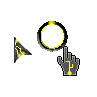 glowing yello Cursors