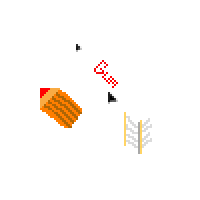 School Pencil,Eraser,Notebook Cursors